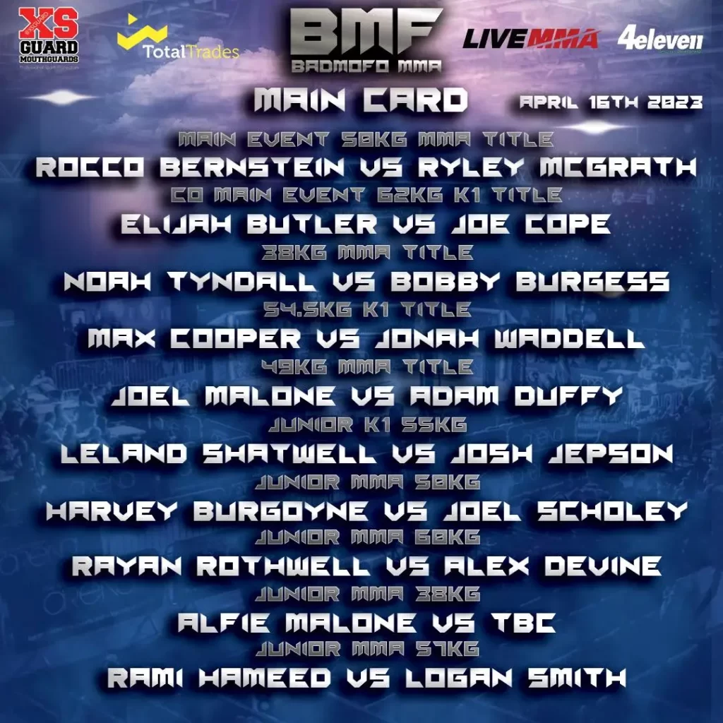 BMF Juniors 2 - Live MMA